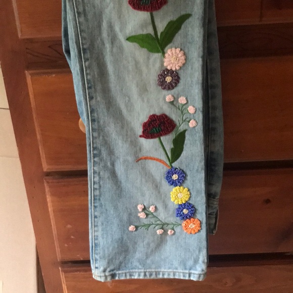 XOXO | Jeans | Xoxo Jeans Flower Gems Up The Leg | Poshmark
